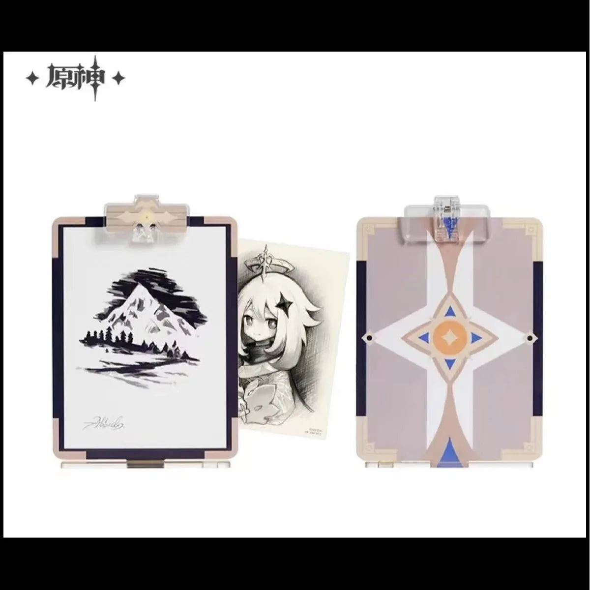 Genshin Impact Albedo Theme Impression Series Paimon Drawing Acrylic ...